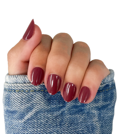 Merlot There - Semi-Cured Gel Nail Strips | Polish Pops